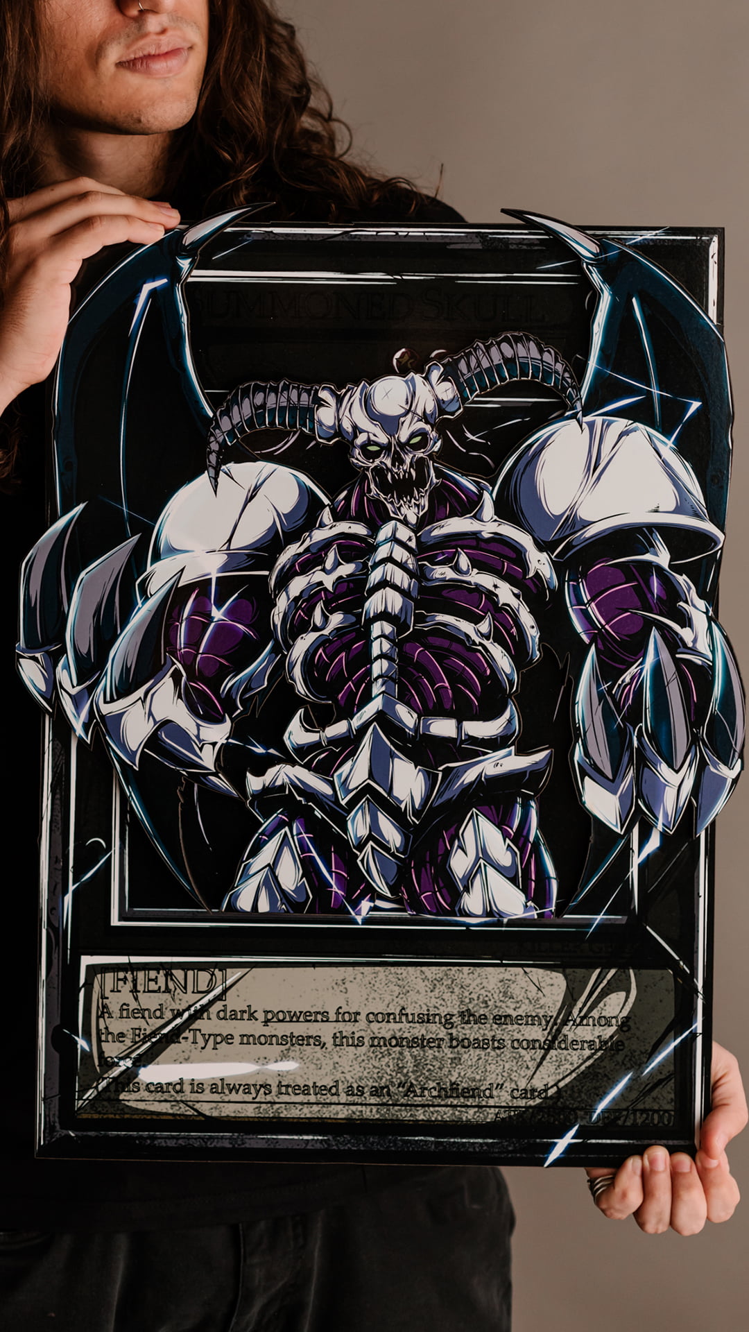 QUADRO REI CAVEIRA - DUPLA CAMADA - Louzan Illustrations